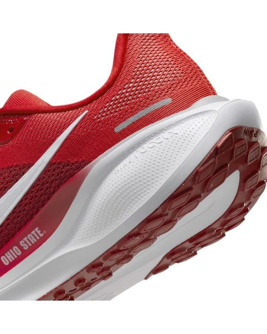 Nike Ohio State Pegasus 41 College Road Running Shoes in Red for Men | Lyst