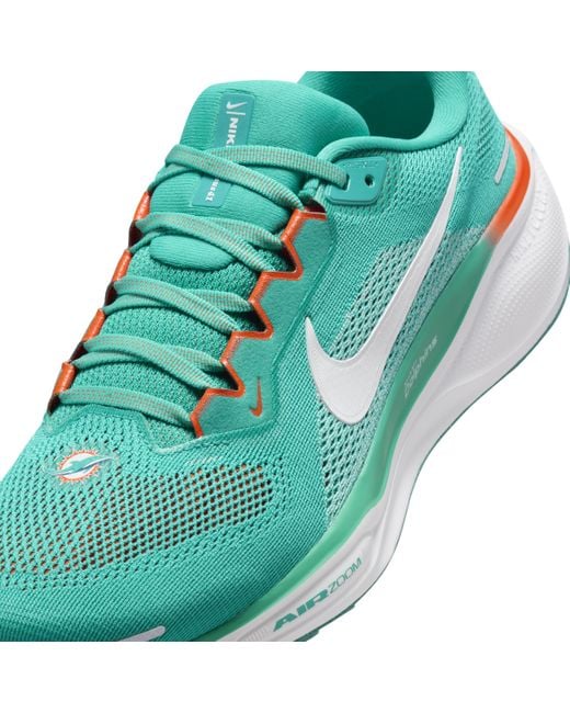 Nike Pegasus 41 Nfl Miami Dolphins Road Running Shoes in Green for Men ...