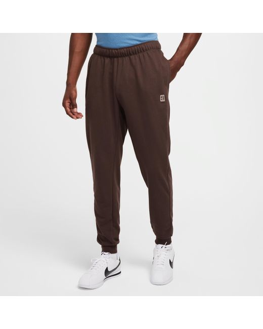 Nike Court Heritage French Terry Tennis Pants in Brown for Men | Lyst