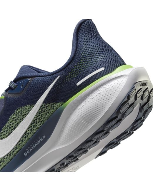 Nike Pegasus 41 Nfl Seattle Seahawks Road Running Shoes in Blue for Men ...
