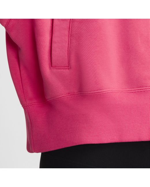 Nike Sportswear Phoenix Fleece Oversized Track Jacket in Red | Lyst