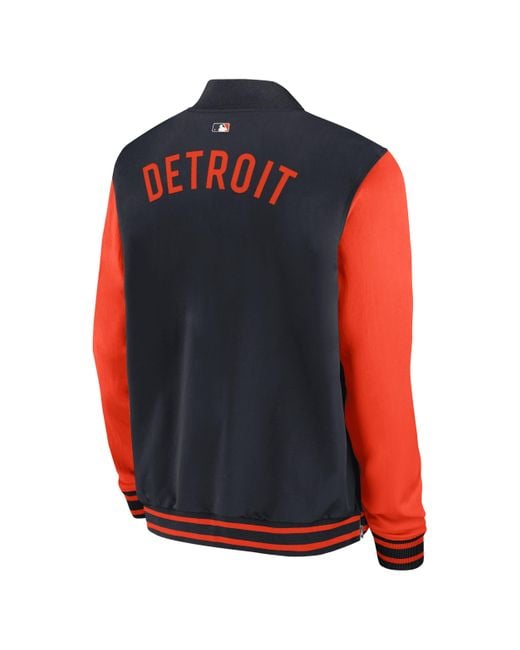 Nike Detroit Tigers Authentic Collection Dugout Mlb Full-Zip Bomber ...