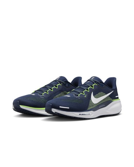 Nike Pegasus 41 Nfl Seattle Seahawks Road Running Shoes in Blue for Men ...