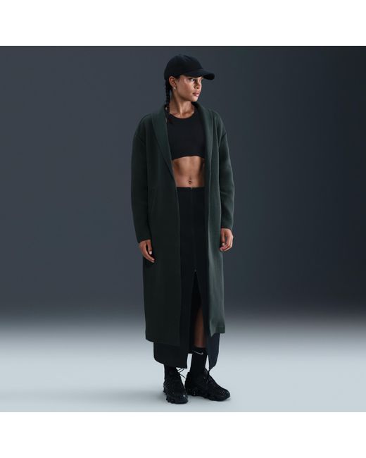 Nike Sportswear Tech Fleece Oversized Duster Jacket in Black | Lyst