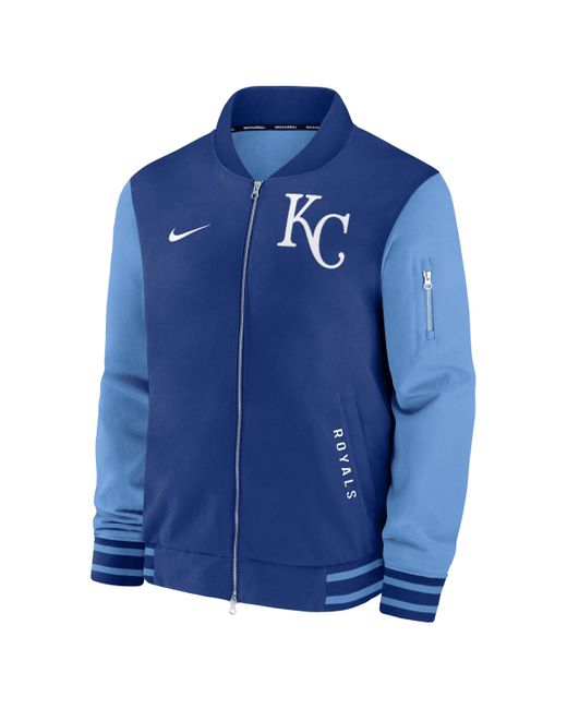 Nike Kansas City Royals Authentic Collection Dugout Mlb Full-Zip Bomber ...