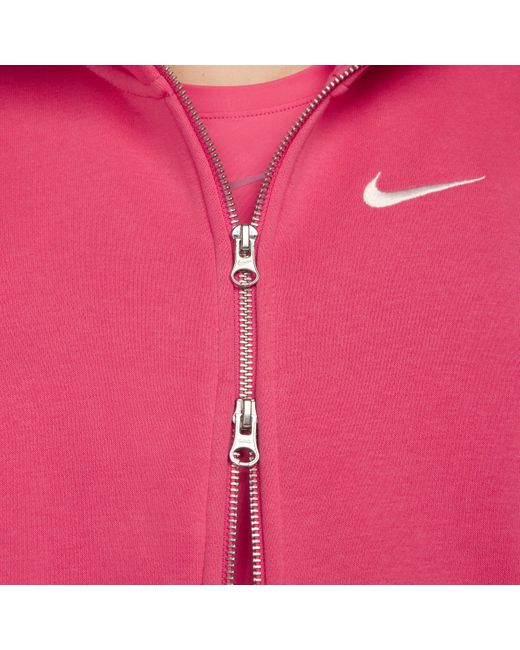 Nike Sportswear Phoenix Fleece Oversized Track Jacket in Red | Lyst