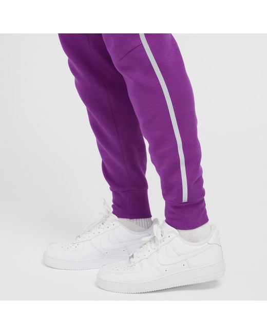 Nike Tech Reflective Details Fleece Jogger Pants in Purple for Men | Lyst