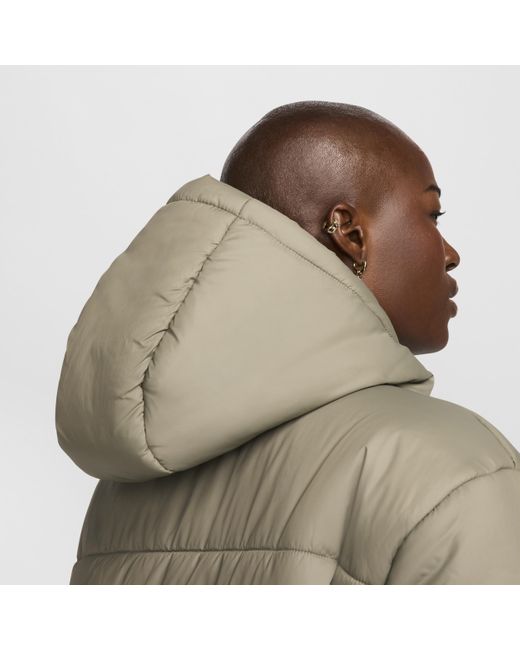 Nike Sportswear Classic Puffer Therma-fit Loose Hooded Jacket in Green | Lyst