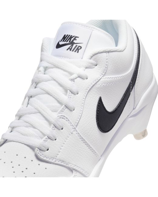 Nike 1 Retro Low Metal Baseball Cleats in White for Men | Lyst