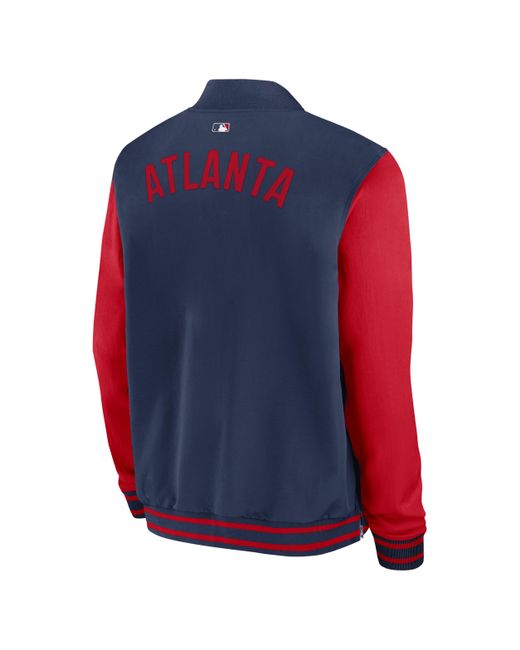 Nike Boston Sox Authentic Collection Dugout Mlb Full-Zip Bomber Jacket in Blue for Men | Lyst