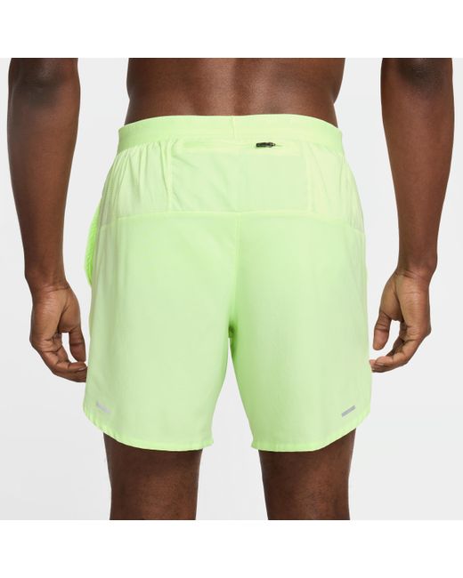 Nike Stride Dri-Fit 7" Brief-Lined Running Shorts in Green for Men | Lyst
