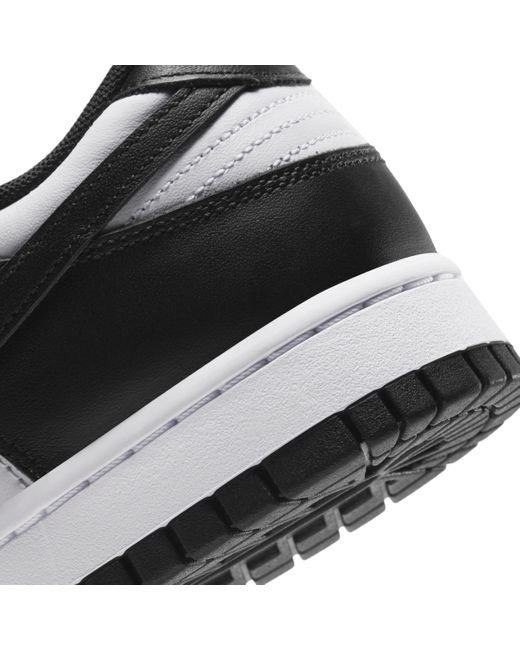 Nike Dunk Low Retro Shoe Leather in Black for Men | Lyst