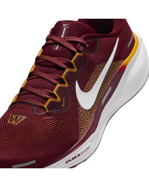 Nike Pegasus 41 Nfl Washington Commanders Road Running Shoes in Red for ...
