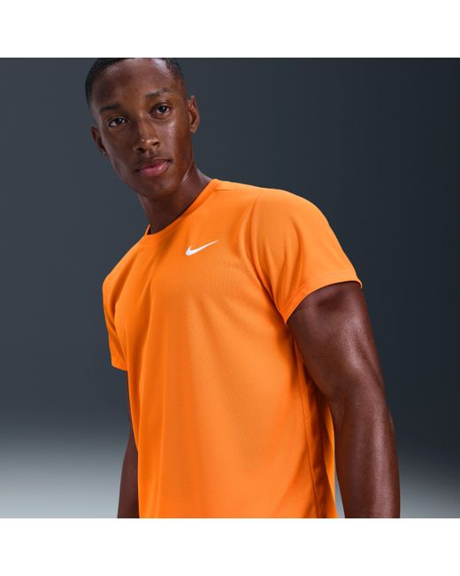 Nike Court Victory Dri-Fit Tennis Top in Orange for Men | Lyst