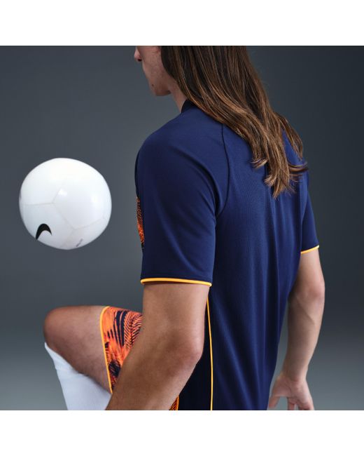 Nike Academy+ Dri-Fit Short-Sleeve Soccer Top in Blue for Men | Lyst