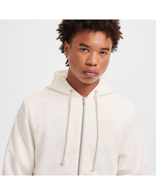 Nike Standard Issue Dri-Fit Full-Zip Basketball Hoodie in White for Men ...