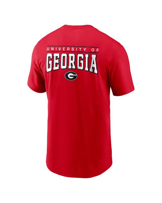 Nike Georgia Bulldogs College T-Shirt in Red for Men | Lyst