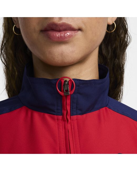 Nike Uswnt 1999 Reissue Soccer Replica Track Jacket in Red | Lyst