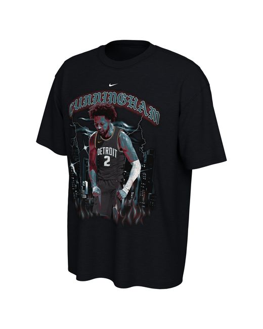Nike Cade Cunningham Detroit Pistons City Edition Nba T-Shirt in Black ...