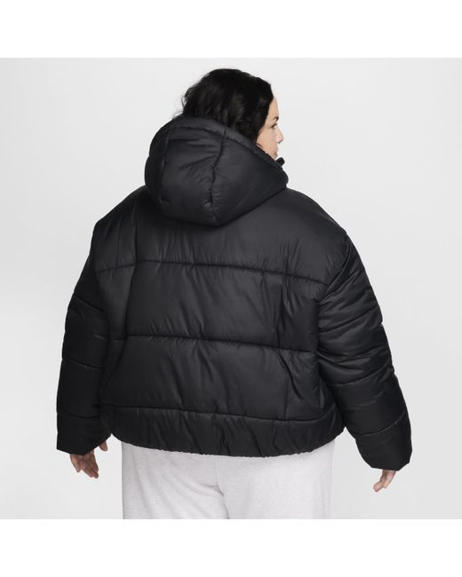 Nike Sportswear Classic Puffer Therma-fit Loose Hooded Jacket (plus Size) in Black | Lyst