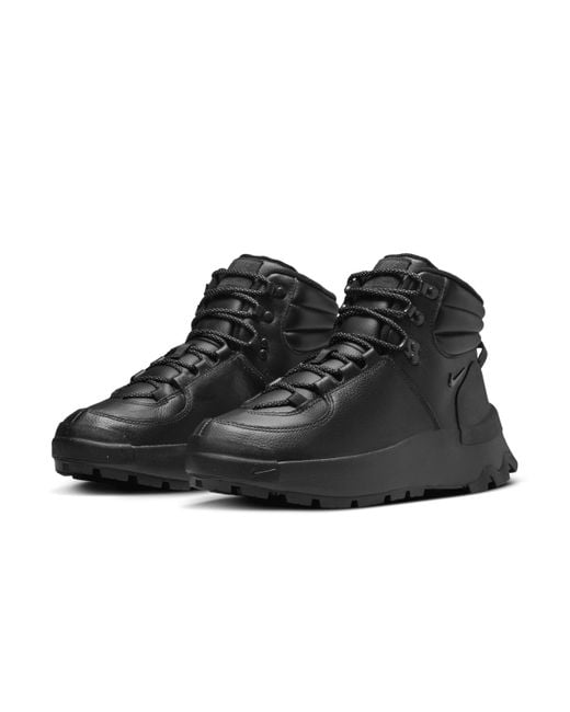 Nike City Classic Premium Waterproof Boots in Black | Lyst