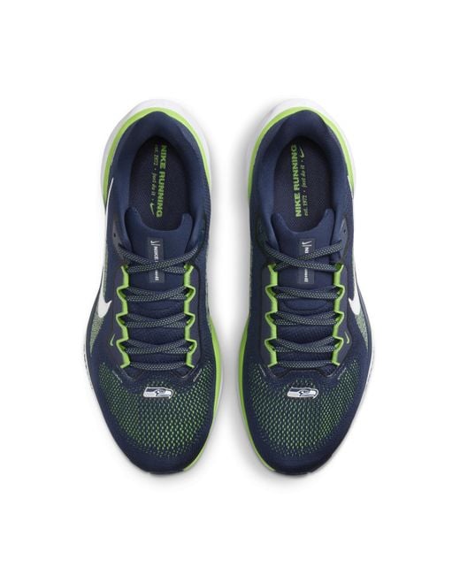 Nike Pegasus 41 Nfl Seattle Seahawks Road Running Shoes in Blue for Men ...