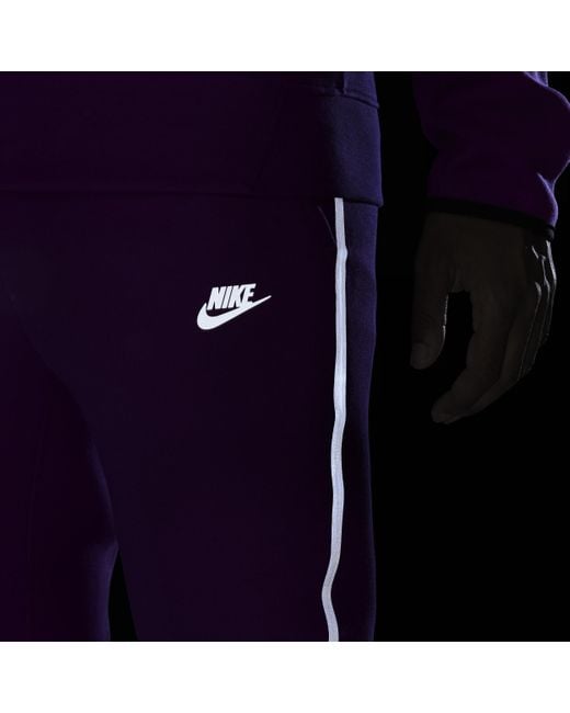 Nike Tech Reflective Details Fleece Jogger Pants in Purple for Men | Lyst