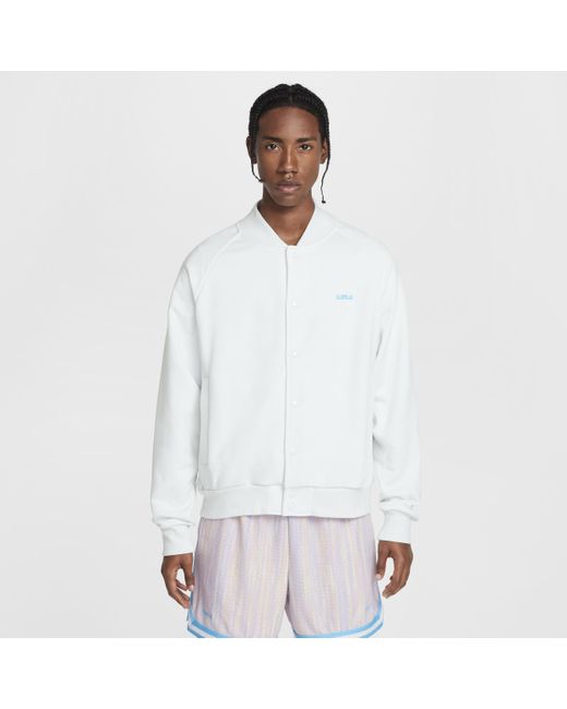 Nike Lebron Standard Issue Therma-Fit Basketball Jacket in White for ...