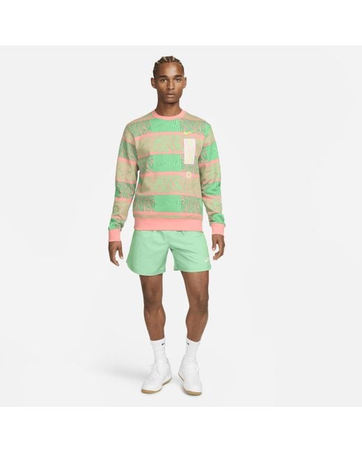 Nike Sportswear Club Fleece Trippy Safari Sweatshirt in Green for Men ...