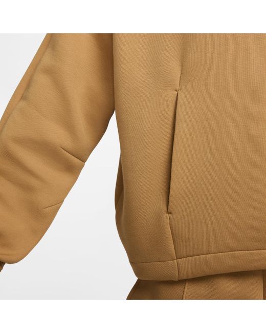 Nike Sportswear Tech Fleece Oversized Hoodie in Natural | Lyst