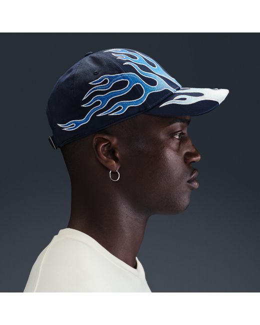 Nike Club Cap Structured Og Flame Cap in Blue | Lyst