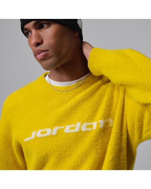 Nike Flight Mohair Sweater in Yellow for Men | Lyst