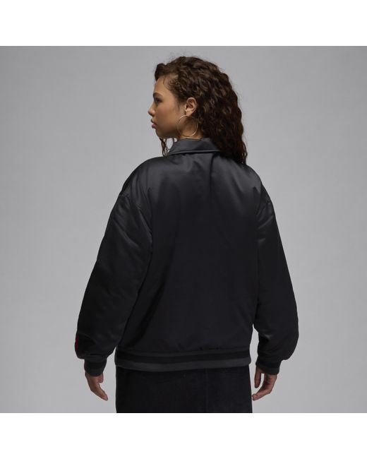 Nike Nike Varsity Jacket in Black | Lyst