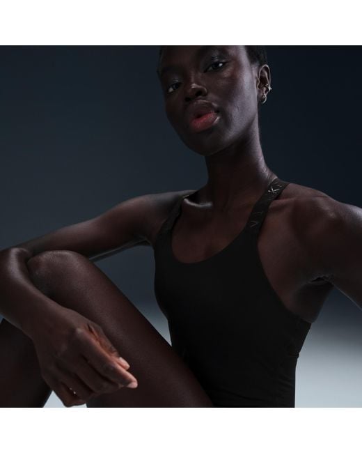 Nike Swim Fusion Hydralock Racerback One-Piece in Blue | Lyst