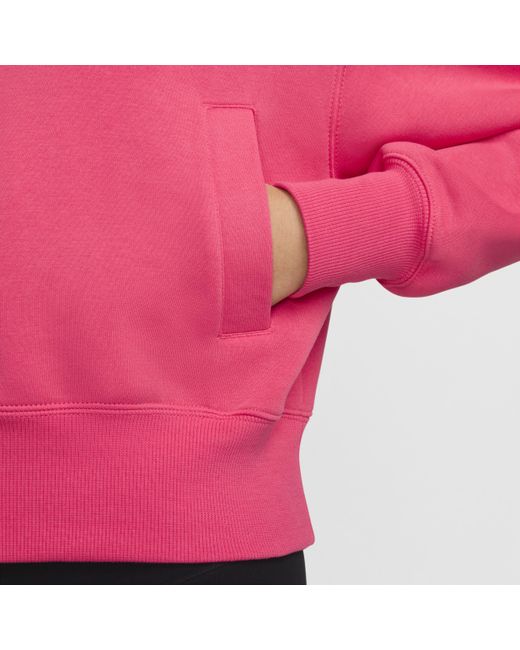 Nike Sportswear Phoenix Fleece Oversized Track Jacket in Red | Lyst