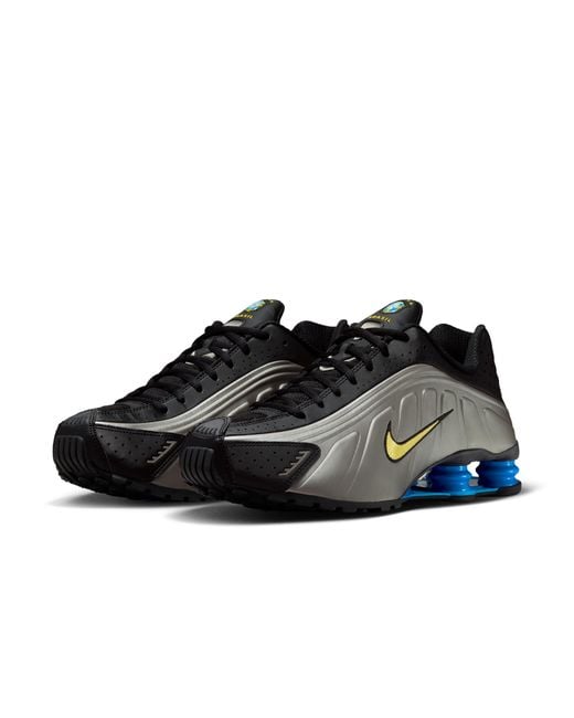 Nike Brazil National Team 2026 Shox R4 Shoes in Blue for Men | Lyst