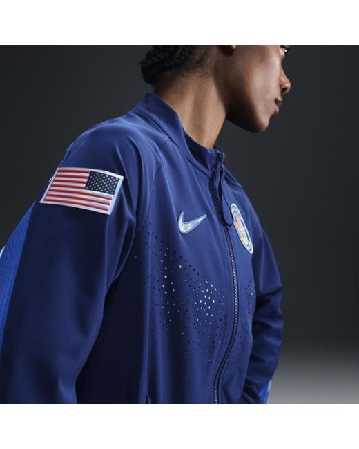 Nike Team Usa Jacket in Blue | Lyst