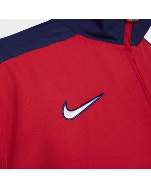 Nike Uswnt 1999 Reissue Soccer Replica Track Jacket in Red | Lyst