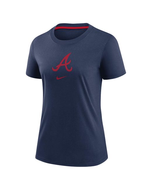 Nike Atlanta Braves Authentic Collection Early Work Mlb T-Shirt in Blue ...