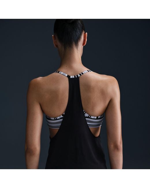 Nike Swim Layered Tank Topini in Blue | Lyst