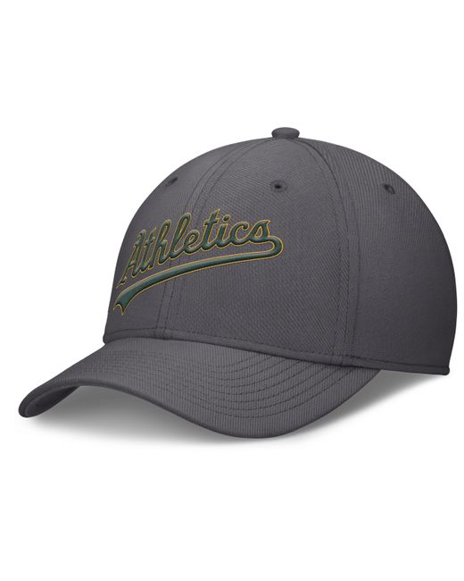 Nike Oakland Athletics Swoosh Dri-Fit Mlb Hat in Gray for Men | Lyst