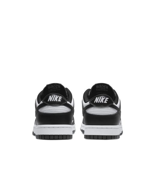 Nike Dunk Low Retro Shoe Leather in Black for Men | Lyst
