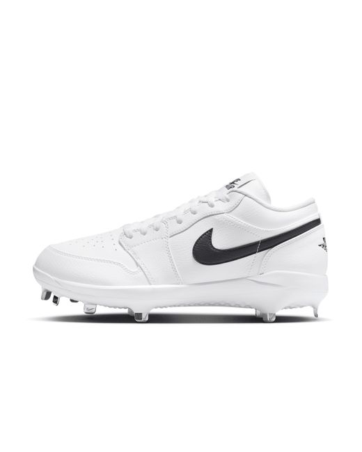 Nike 1 Retro Low Metal Baseball Cleats in White for Men | Lyst