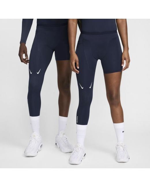 Nike Nocta Single-Leg Basketball Tights (Right) in Blue for Men | Lyst