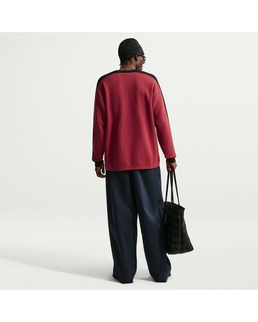 Nike Life Wide-Leg Pants in Red for Men | Lyst