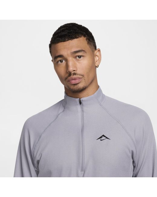 Nike Trail Dri-Fit 1/2-Zip Mid Layer Top in Blue for Men | Lyst