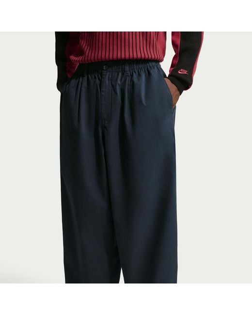 Nike Life Wide-Leg Pants in Red for Men | Lyst