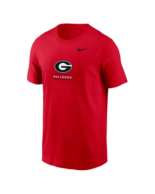 Nike Georgia Bulldogs College T-Shirt in Red for Men | Lyst