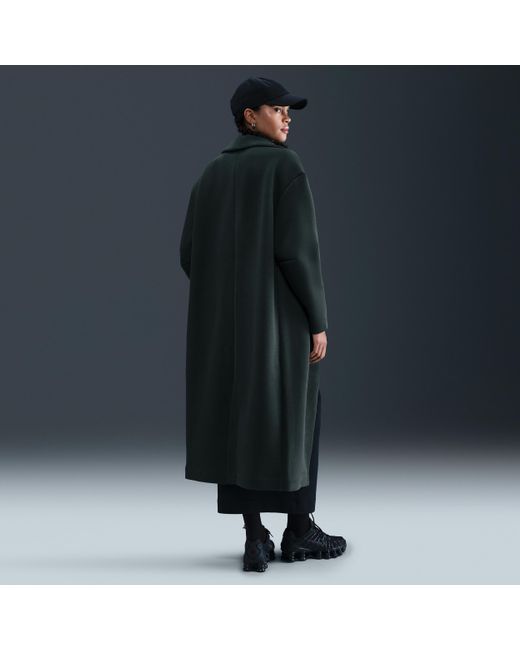 Nike Sportswear Tech Fleece Oversized Duster Jacket in Black | Lyst