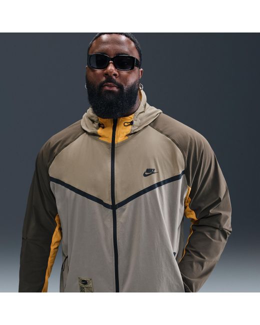 Nike Tech Woven Windrunner Full-Zip Jacket in Gray for Men | Lyst
